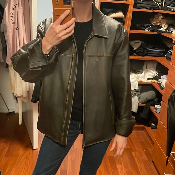 Cody James | Jackets & Coats | Cody James Mens Brown Leather Jacket Western Moto Bomber Collared ...